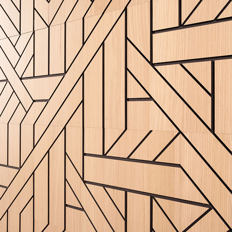 Pablo White Oak and Walnut Millwork | Innovate Wood Panels